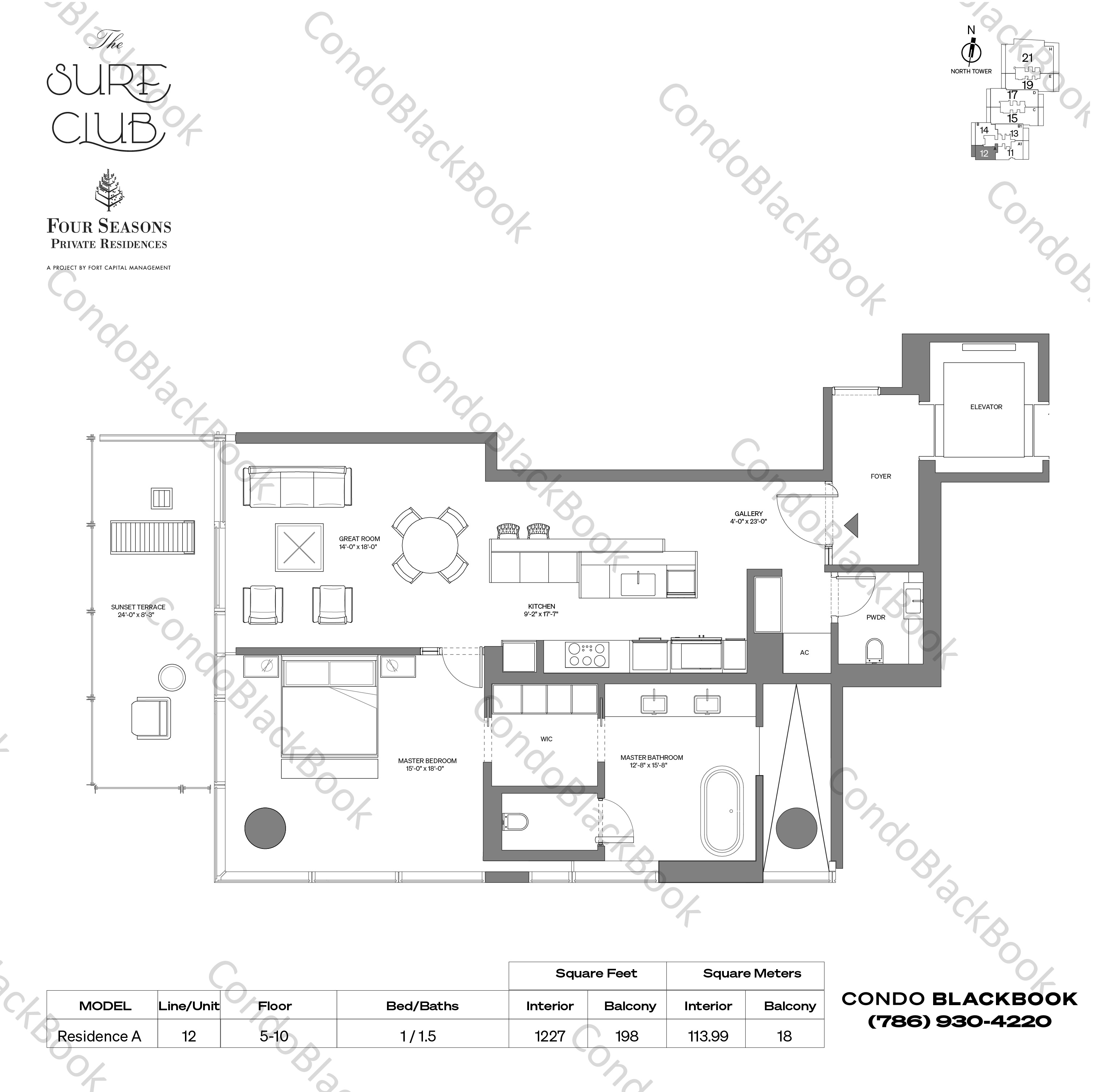 The Surf Club Four Seasons Hotel And Residences Unit #N-512 Condo for ...