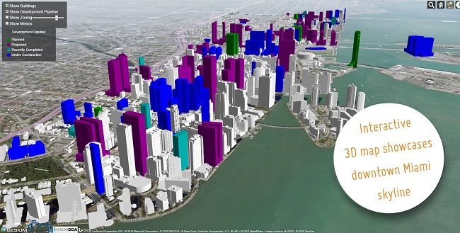New 3D Map of Downtown Miami Released to Help Visualize Future Skyline ...