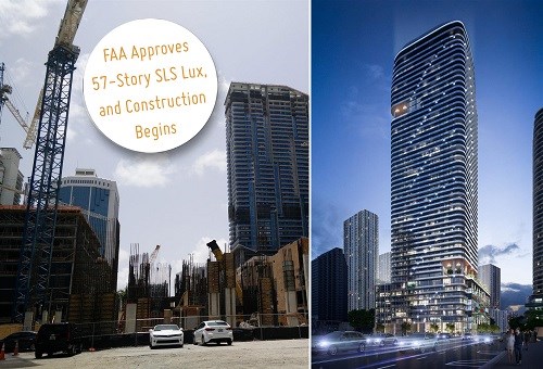 FAA Approves Height for SLS Lux Tower, and Construction Begins ...
